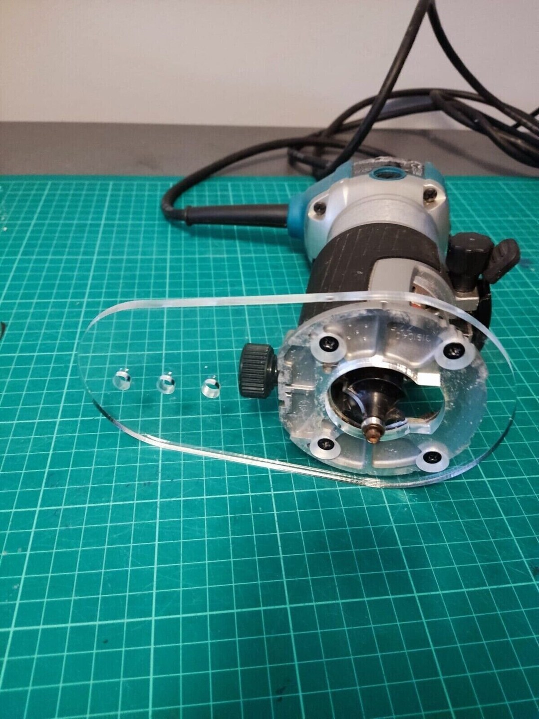 Super Extra Strong Extended Router Base Plate for Makita Trimmer 18v ...