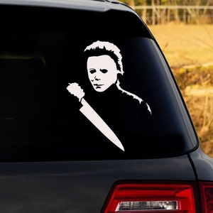 Michael Myers Decal Sticker | Sticker for Car Window | for Tumbler ...