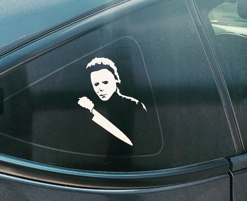 Michael Myers Decal Sticker | Sticker for Car Window | for Tumbler ...
