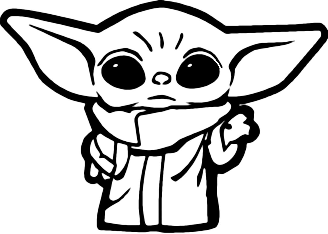 Baby Yoda / Baby Yoda Decal / Vinyl Decal / Sticker / Car - Etsy México