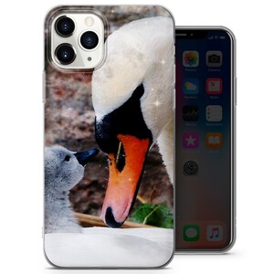 Swan Phone Case Animal Cover Fit for iPhone 12, 7, 8, XS, XR, 11, 12 ...