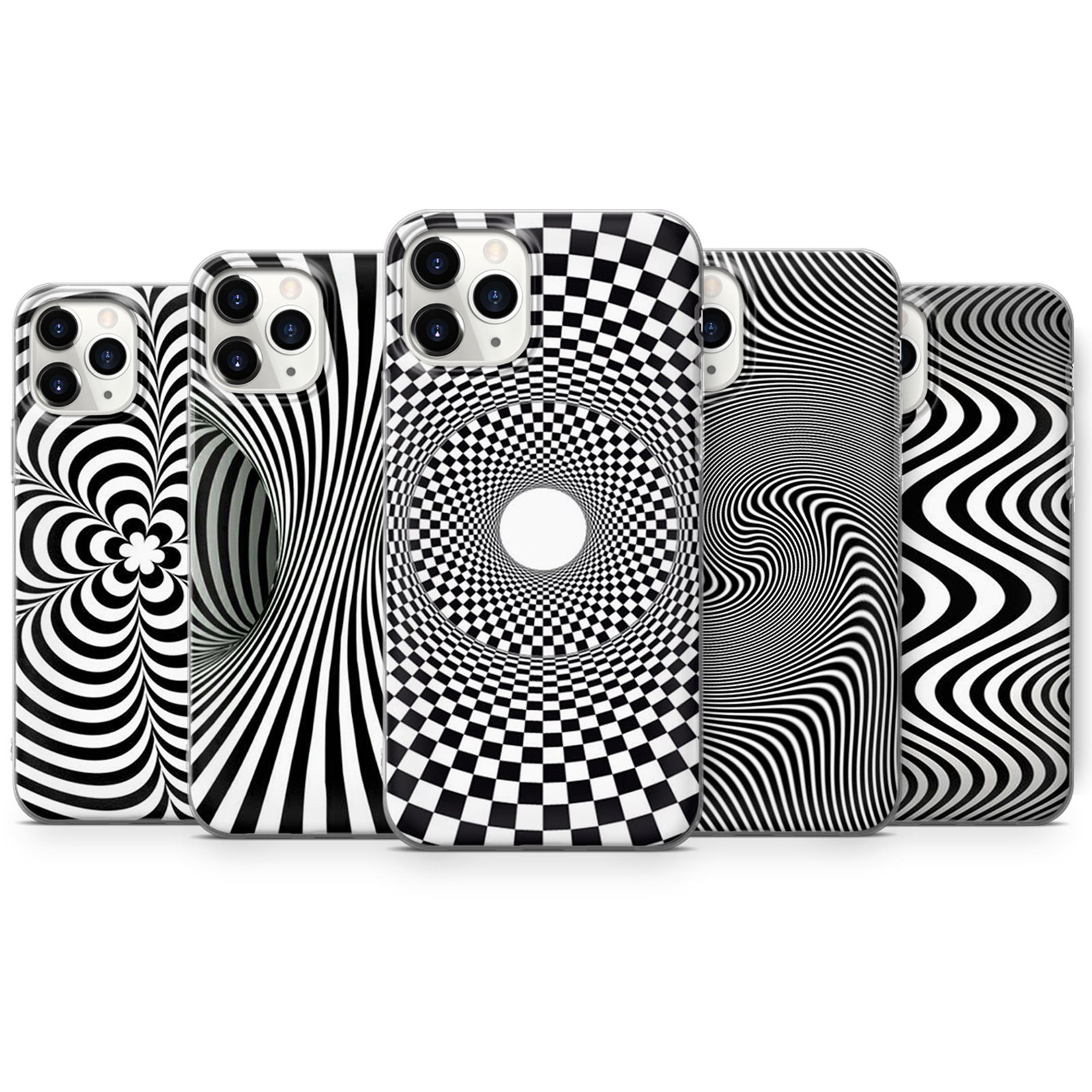 Optical Illusion, Phone Case, Phone Cover for iPhone 7, 8, XS, XR, 11 ...