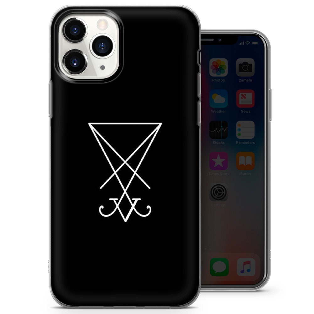 Lucifer Sigil Phone Case 666 Cover Fit for iPhone 12, 7, 8, XS, XR, 11 ...