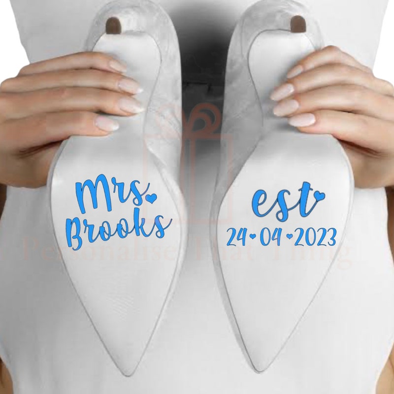 Wedding Shoe Decals - Etsy