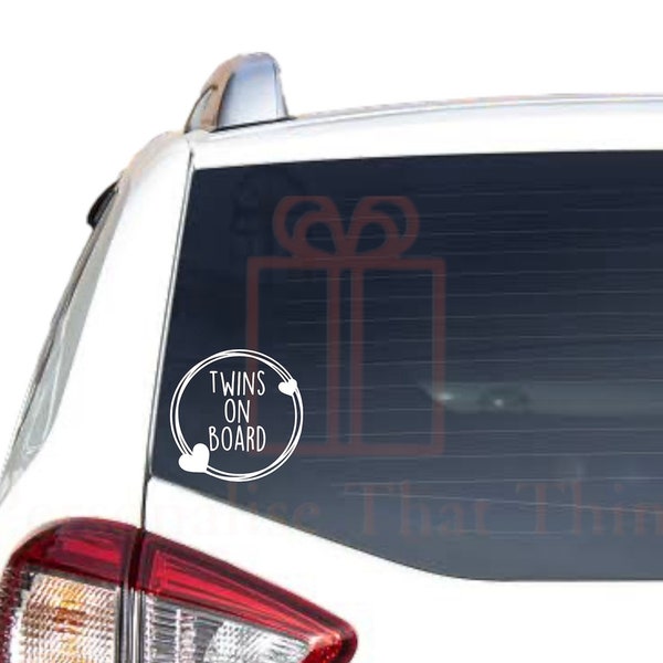 Twins on Board Decal - Etsy