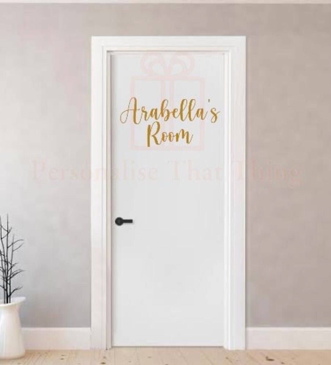 Bedroom Door Name Personalised Custom Word Decal Vinyl Sticker - Etsy
