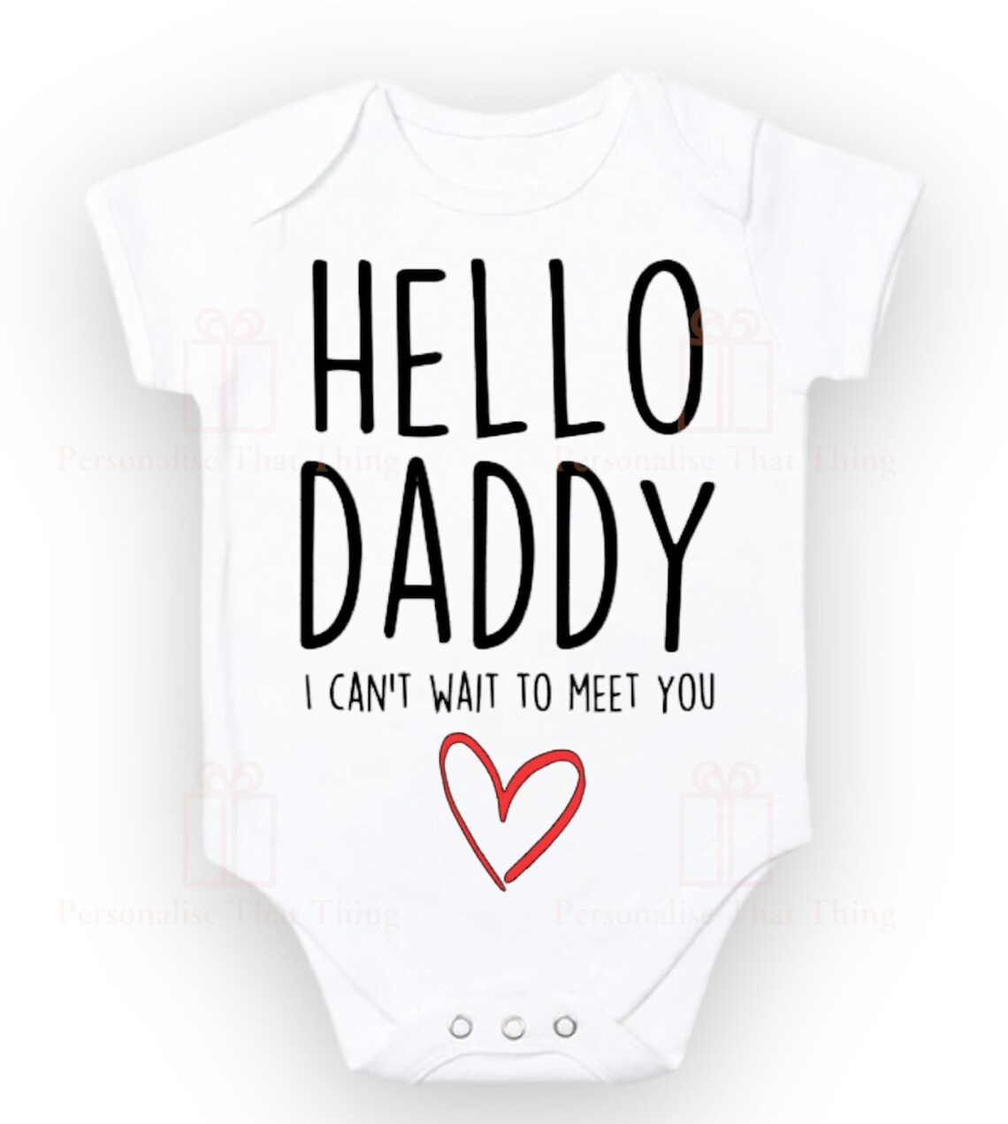 Hello Daddy I Cant Wait to Meet You Pregnancy Announcement Baby ...