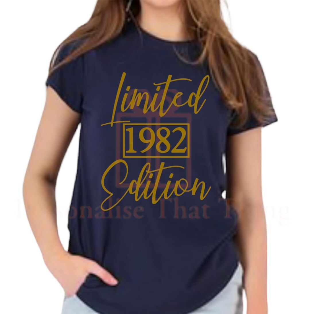 Limited Edition 40th Birthday Year Womens Tshirt - Etsy