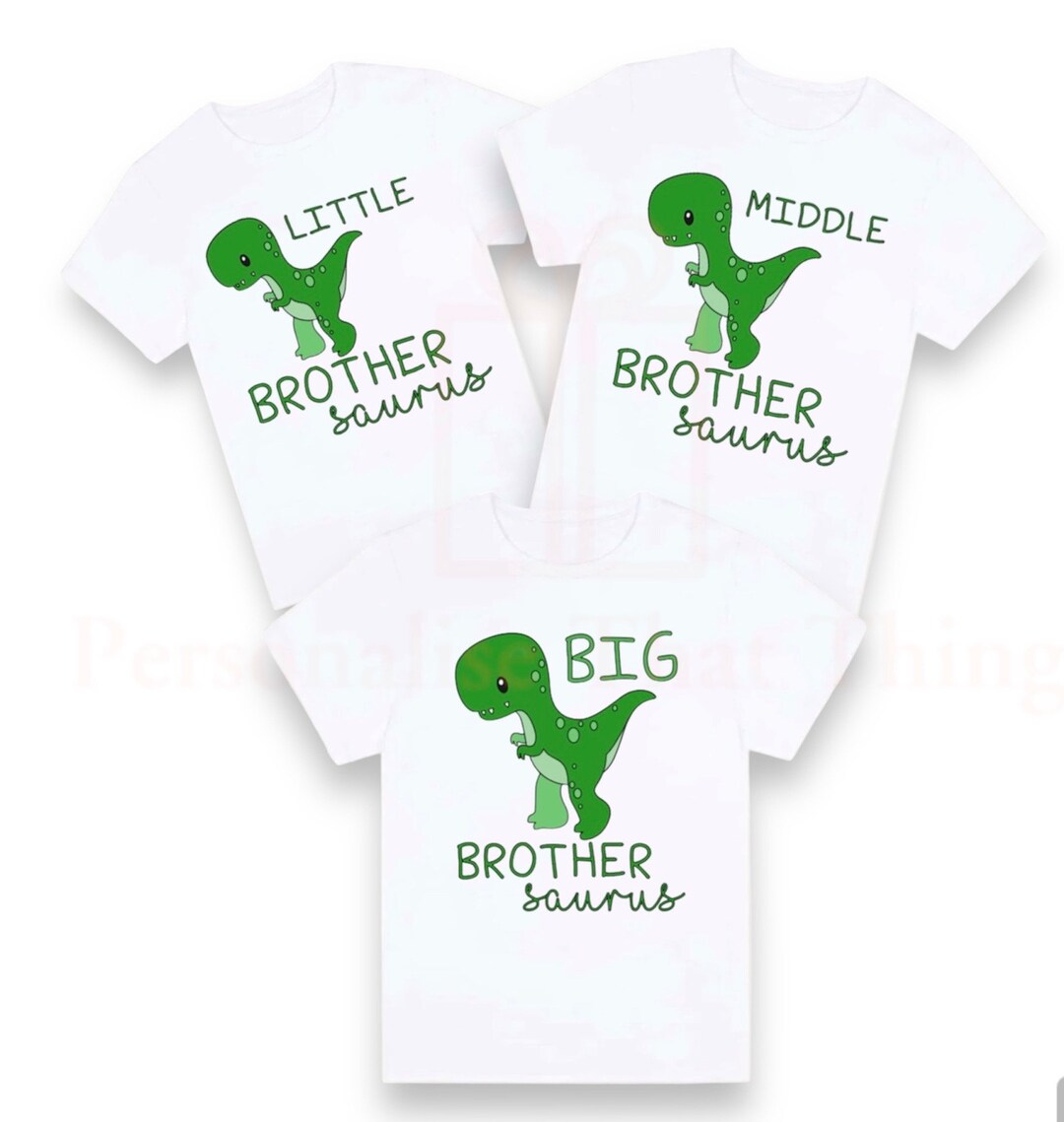 Dinosaur Big / Middle / Little Brother Brothersaurus Announcement ...