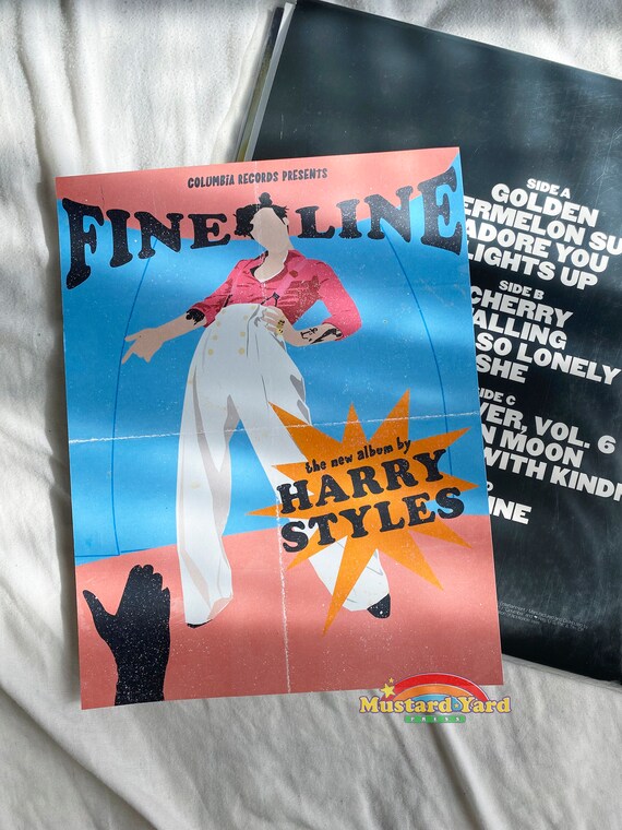 Prints Wall Hangings Wall Décor Harry Styles Fine Line Retro Poster ...