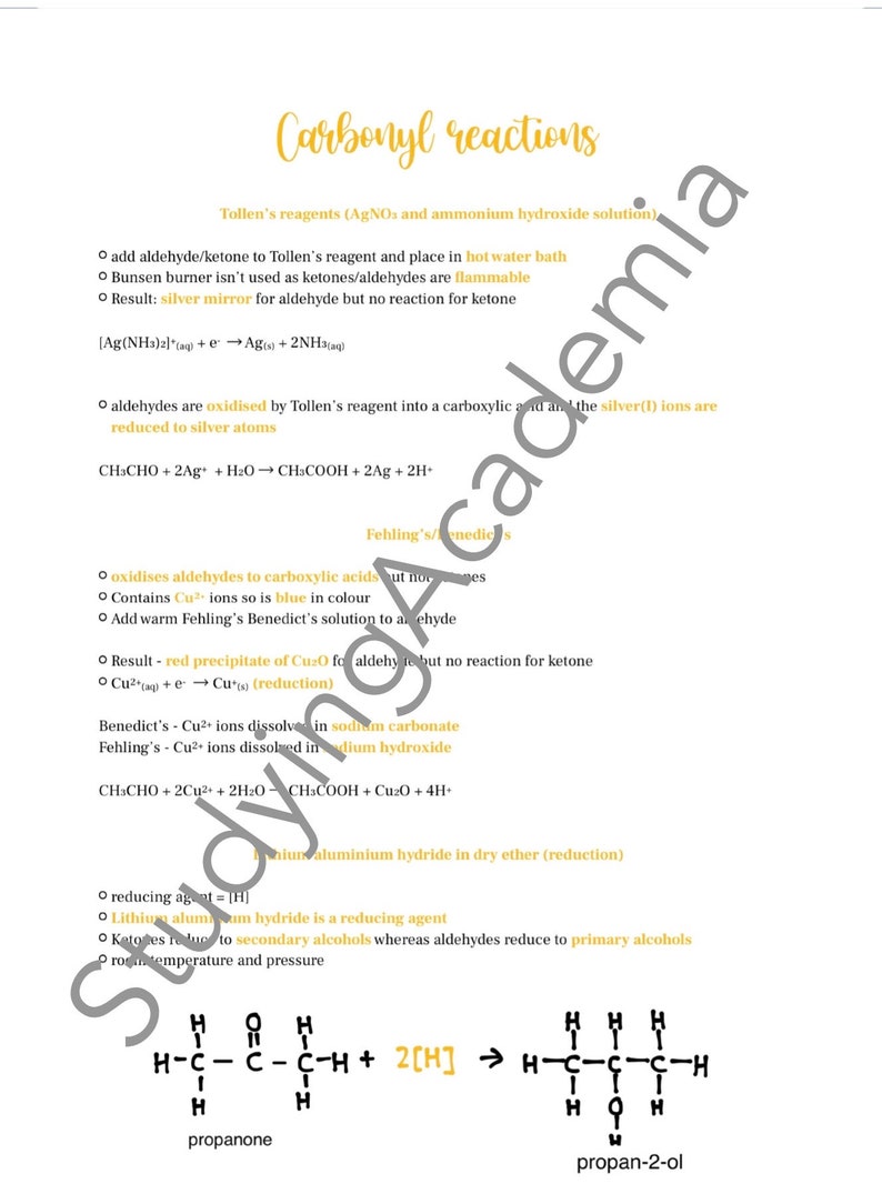 A LEVEL CHEMISTRY NOTES - Bundle - Etsy