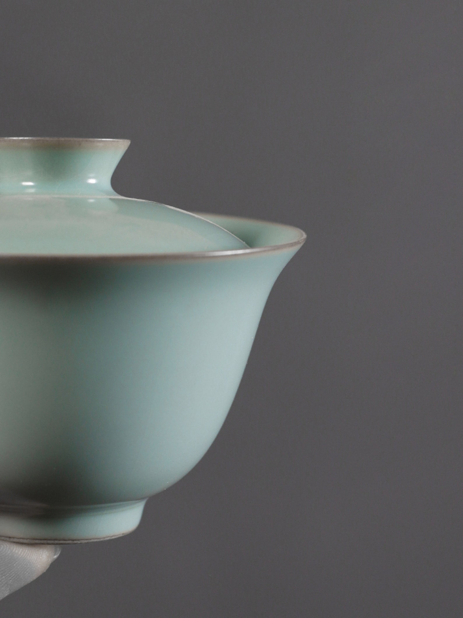 Chinese Traditional RU Ware Porcelain Gaiwan in 3 Colorsceramic Cup（tea ...