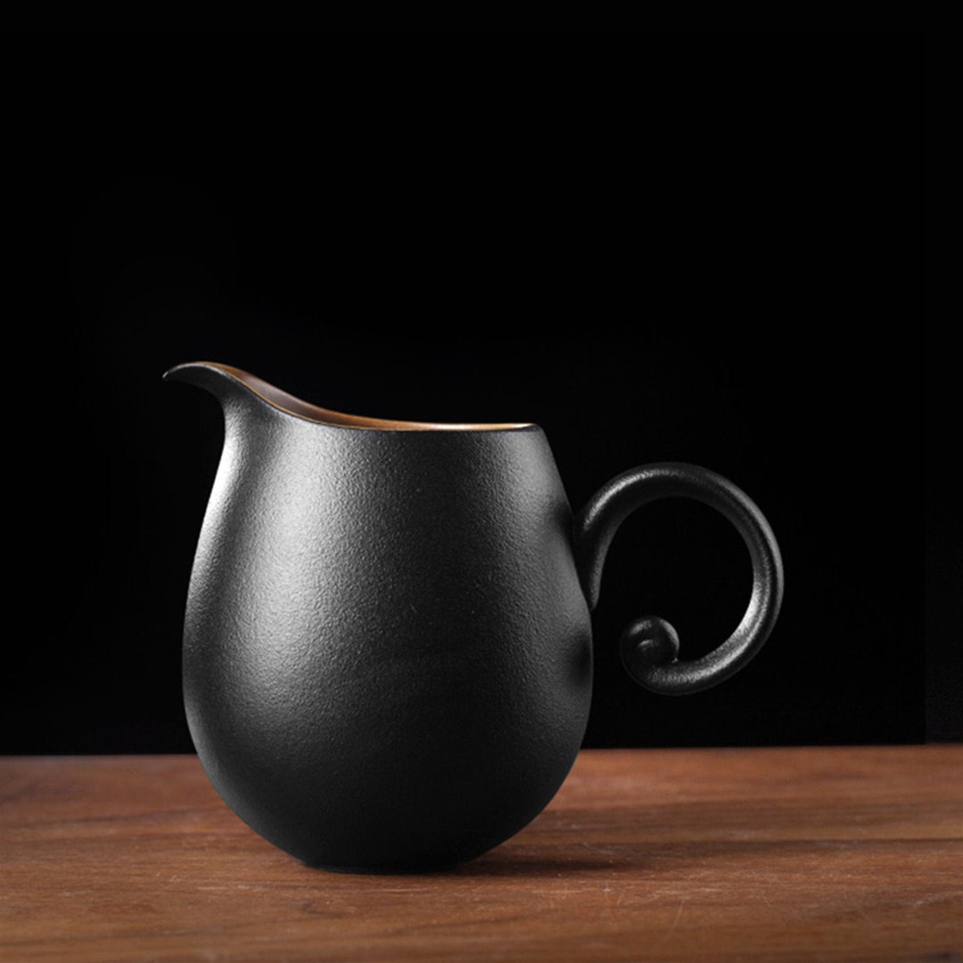 Ceramic Handmade Black Tea Pitcher/ Gongdaobeichahai 300 Ml - Etsy