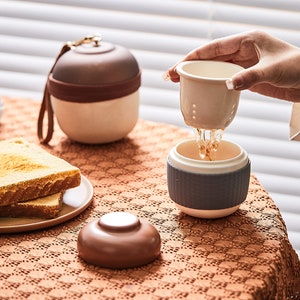 Portable Ceramic Tea Maker With Infuser | 200ml Stylish Single Serve ...