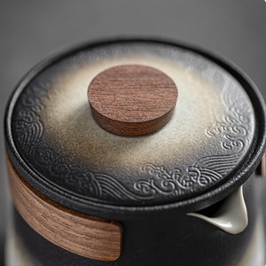 Ceramic Travel Tea Set | Portable Outdoor Teaware Kit With Tray & Tea ...
