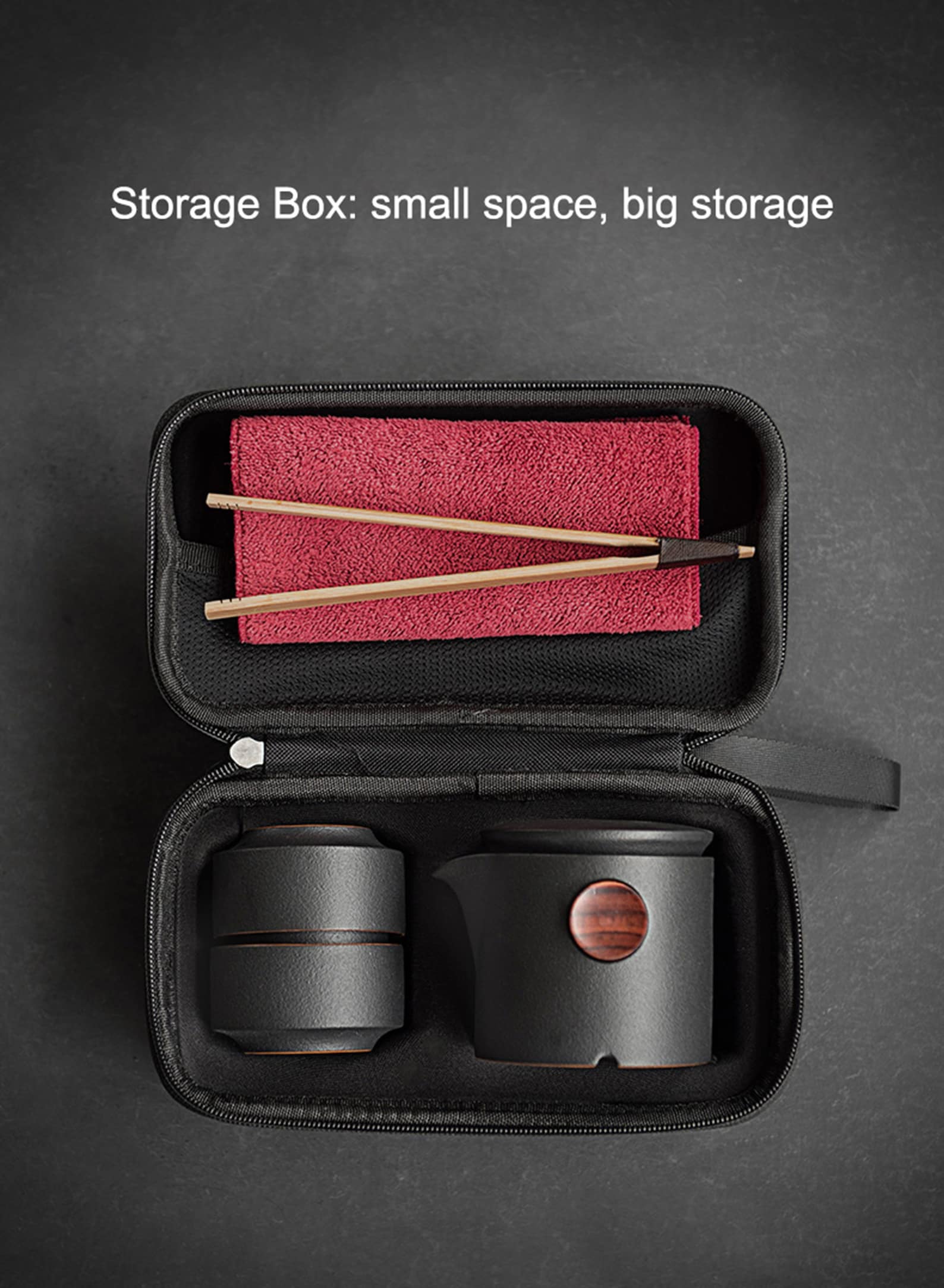 Portable Ceramic Travel Tea Set With Teapot 3 Cups and - Etsy