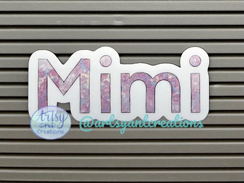 Mimi Sticker Grandma Sticker Gift for Mimi Decorative Mimi - Etsy