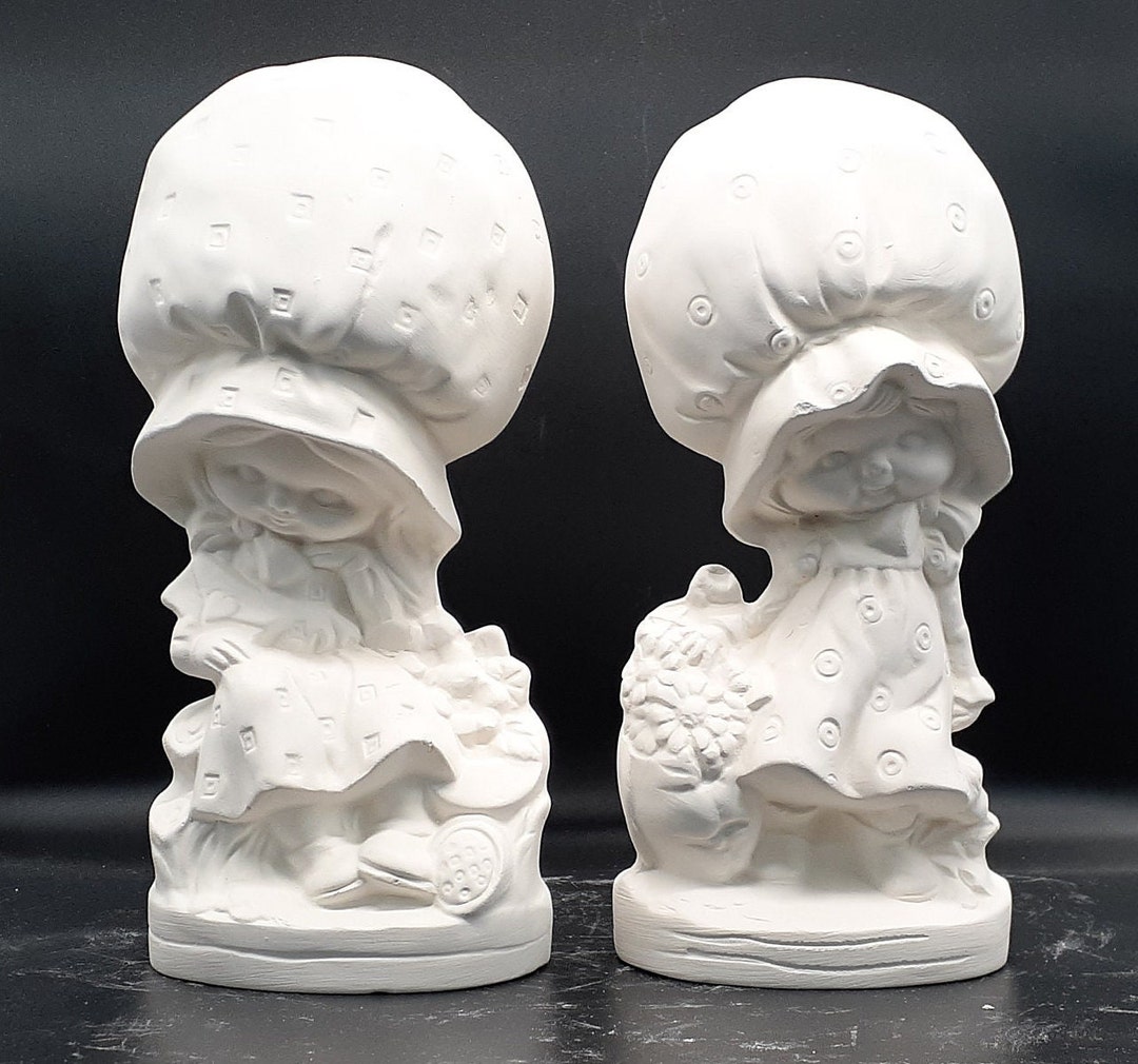 Bisque Big Bonnet Girls, Bonnet Girls With Flower Sack, Bonnet Girl ...