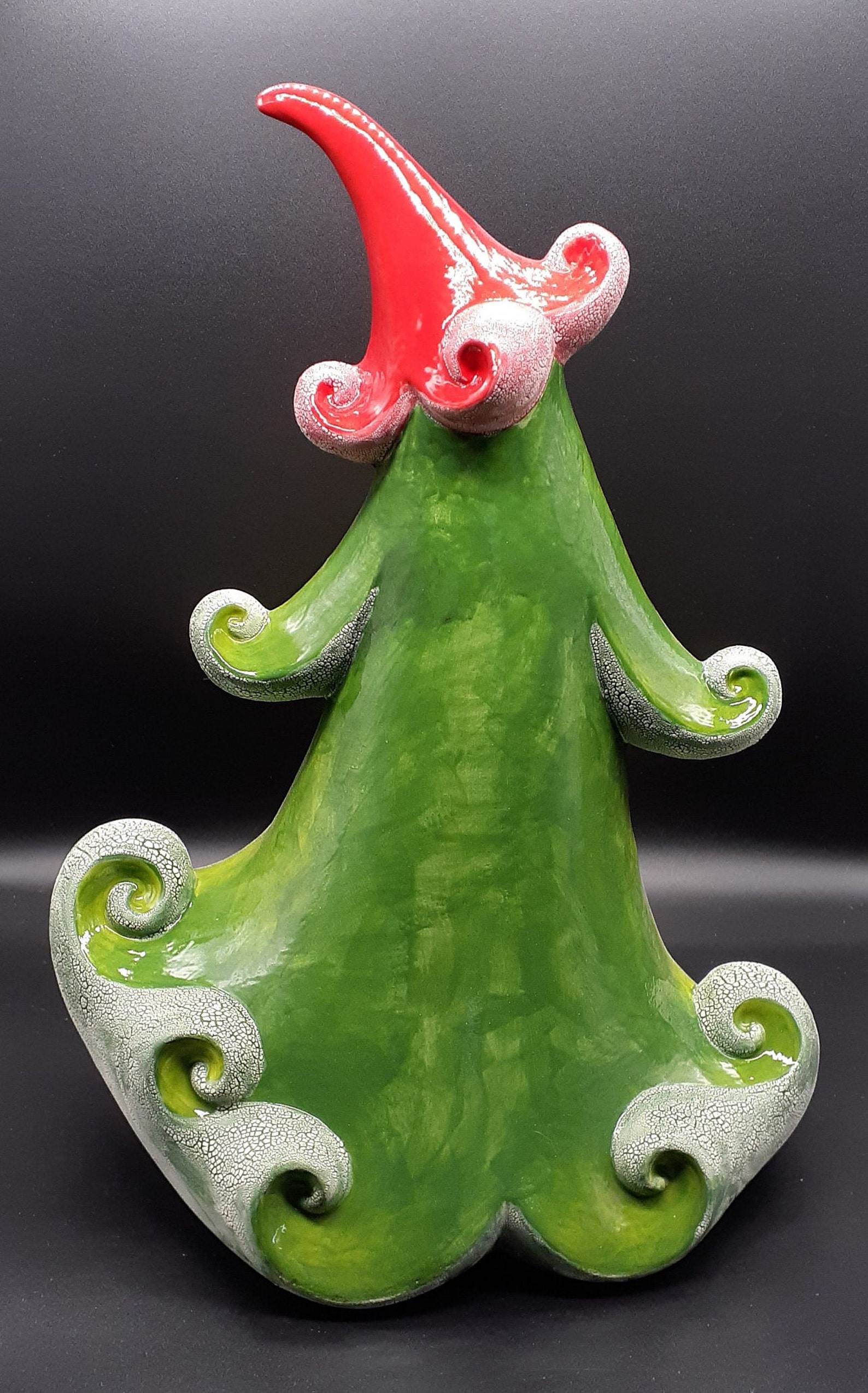 NO-LIGHT Jolly Trees, Grinch Tree, BEE Jolly Tree, Ceramic Decor, Hand ...