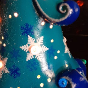 Ceramic Hand Painted Illuminated Jolly Tree, Fall & Winter Decor ...