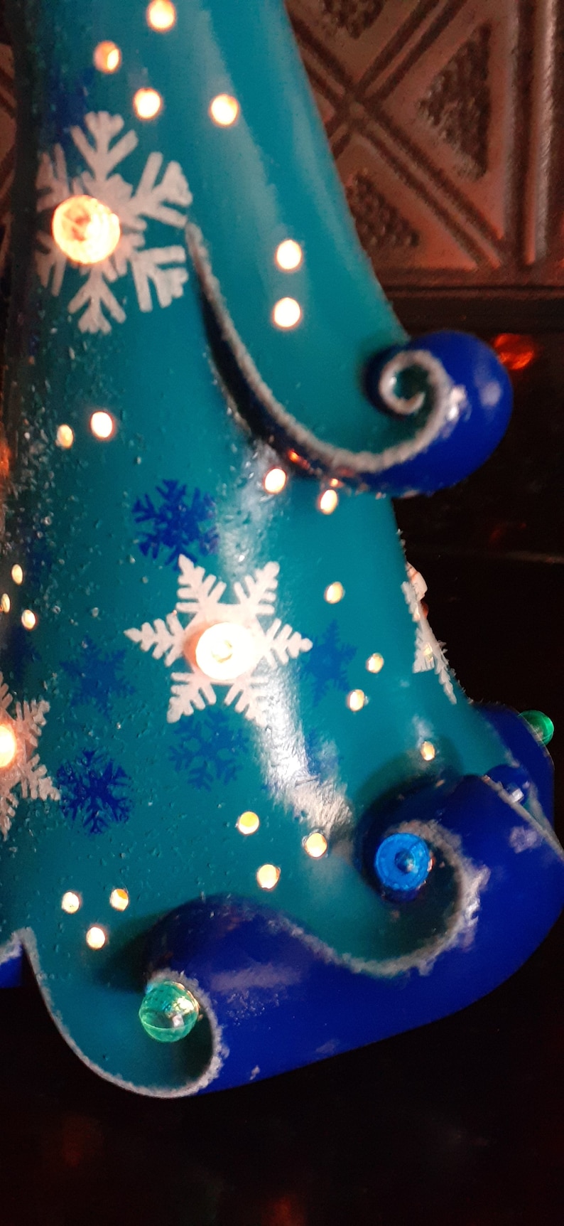 Ceramic Hand Painted Illuminated Jolly Tree, Fall & Winter Decor ...