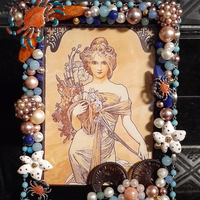 Jeweled Frame - Etsy