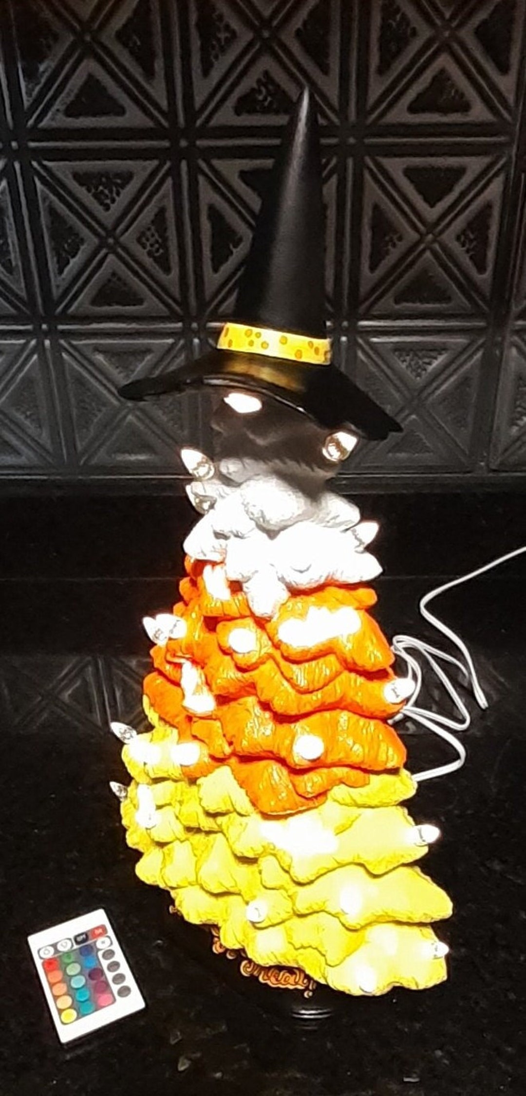 Ceramic Halloween Tree, Ceramic Christmas Trees, Illuminated Halloween ...