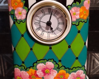 Hand Painted Clock - Etsy