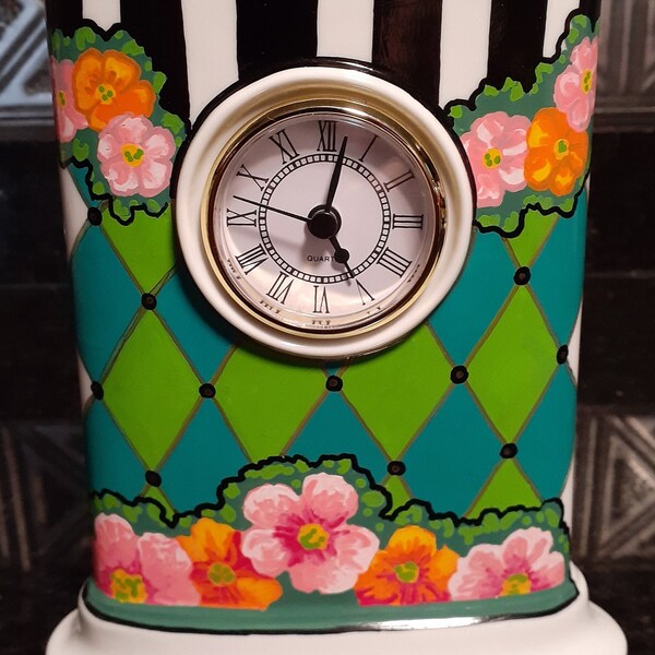 Hand Painted Clock - Etsy