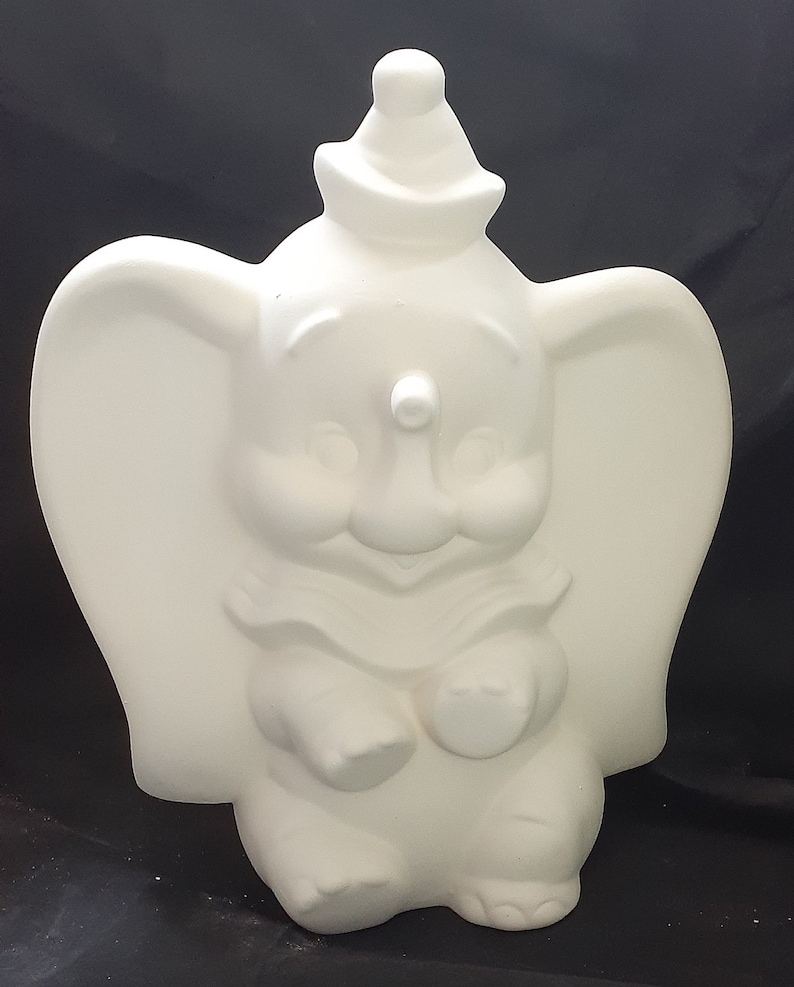 Bisque Disney Characters, Unpainted Dumbo and Timothy Q. Mouse, Paint ...