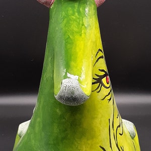 NO-LIGHT Jolly Trees, Grinch Tree, BEE Jolly Tree, Ceramic Decor, Hand ...