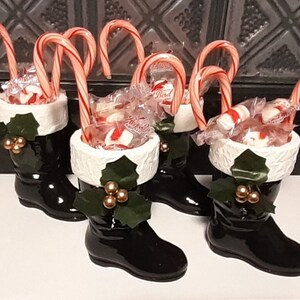 Ceramic Goodie Filled Santa Boot, Personalized Santa Boot Filled With ...