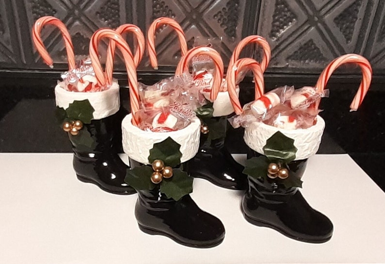 Ceramic Goodie Filled Santa Boot, Personalized Santa Boot Filled With ...