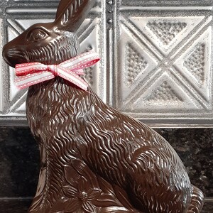 Ceramic Chocolate Rabbit, Hand Painted and Glaze Coated Easter ...