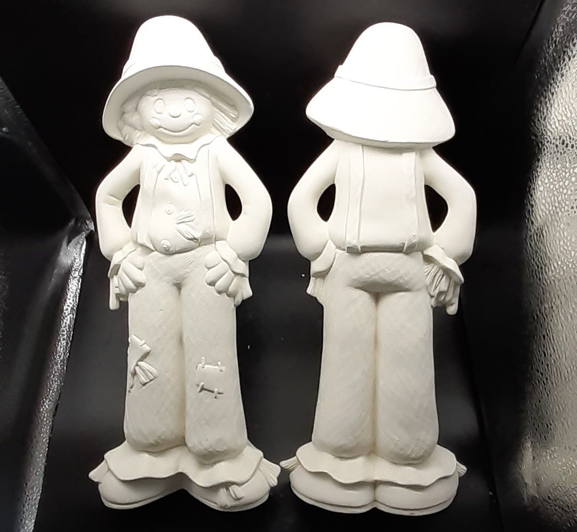 Bisque Tall Standing Scarecrow, Sammy and Sara Slim Scarecrow, Paint ...