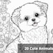 20 Cute Animals Printable Coloring Pages, Beautiful Animals Coloring ...
