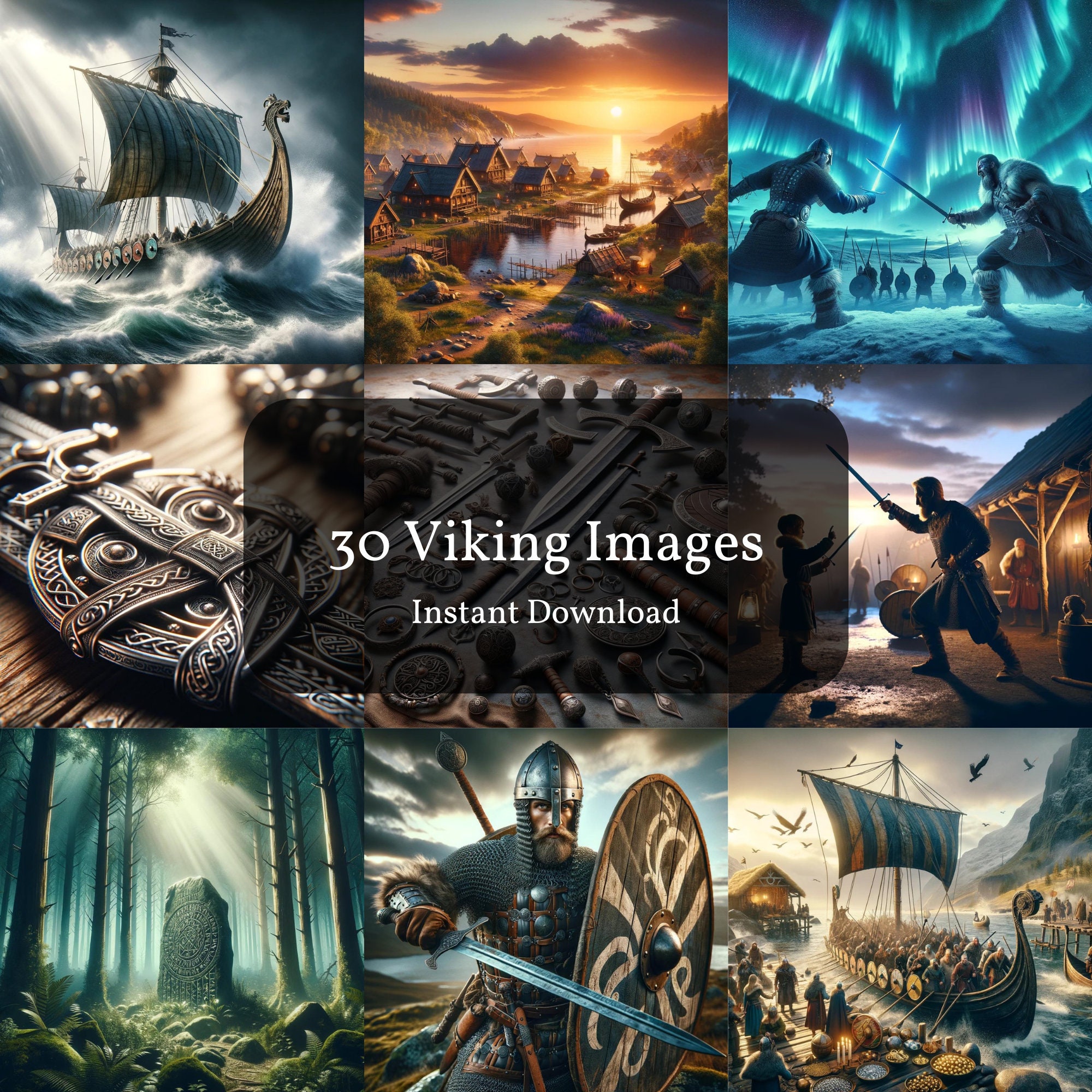 30 Viking Images Bundle, Viking PNG, Viking Photos, 1024 X 1024 Px ...