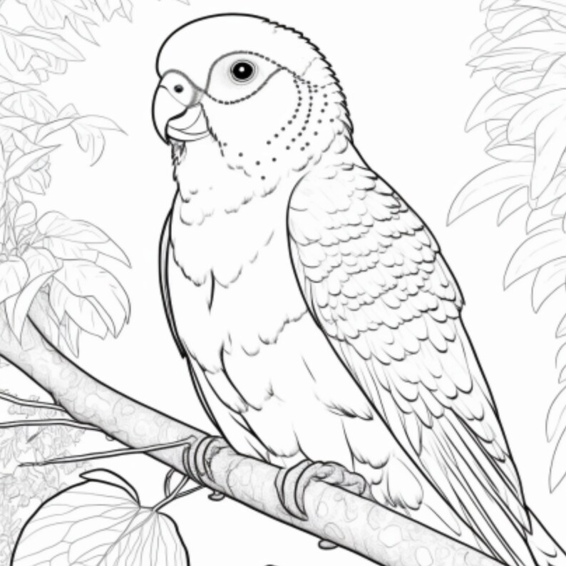 10 Beautiful Birds Printable Coloring Pages, Coloring Sheets for Adults ...