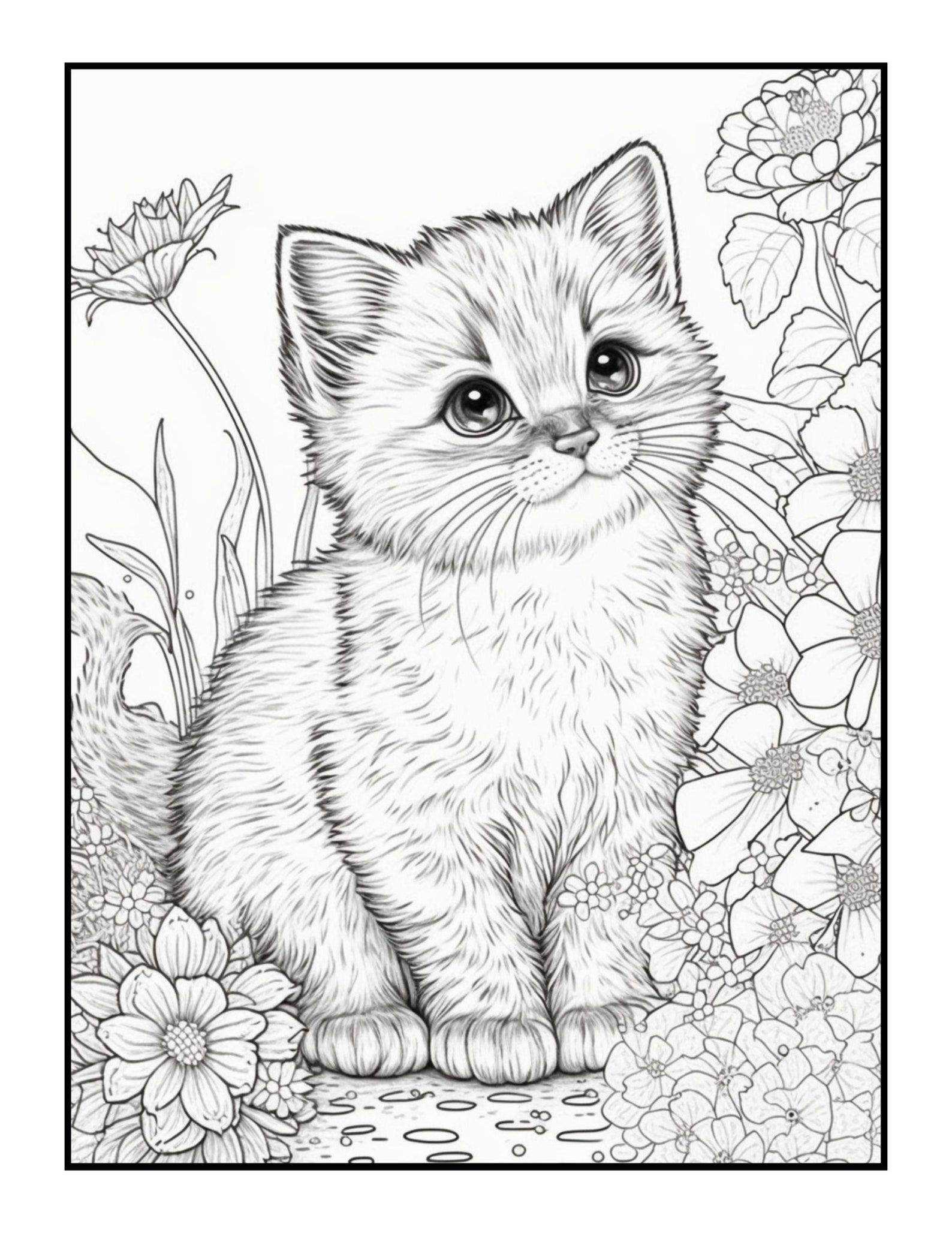 20 Cute Animals Printable Coloring Pages, Beautiful Animals Coloring ...