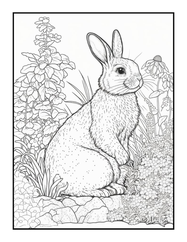 20 Cute Animals Printable Coloring Pages, Beautiful Animals Coloring ...