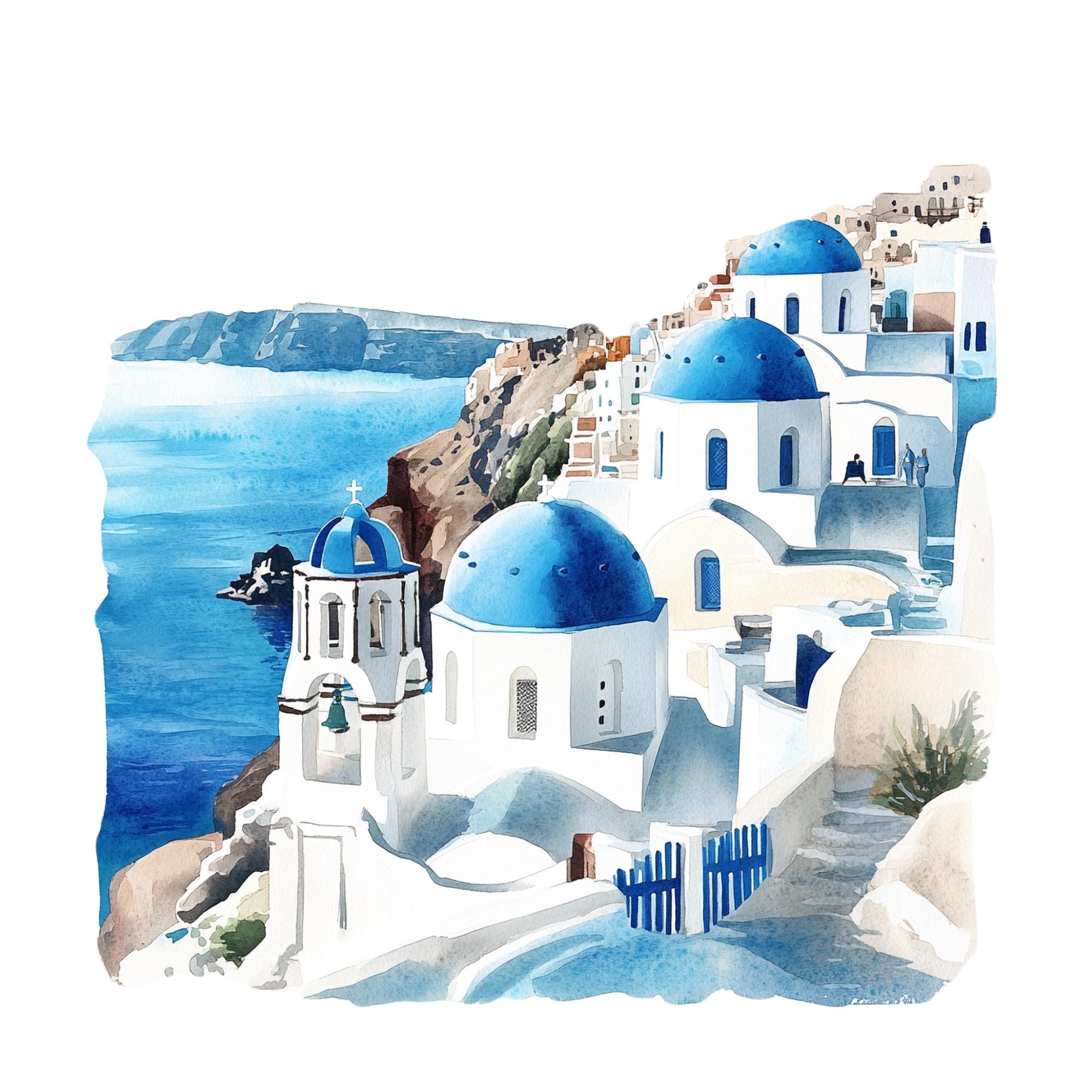 30 Watercolor World Landmarks Clipart Set, Iconic Monuments & Famous ...