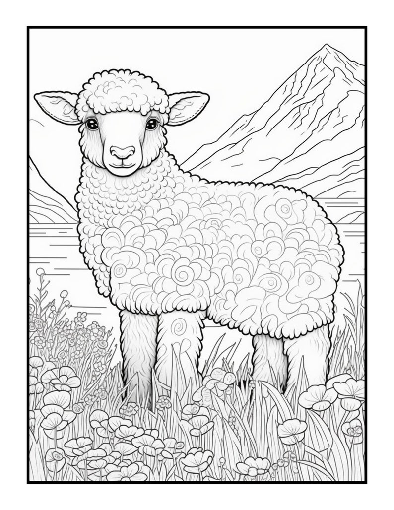 20 Cute Animals Printable Coloring Pages, Beautiful Animals Coloring ...