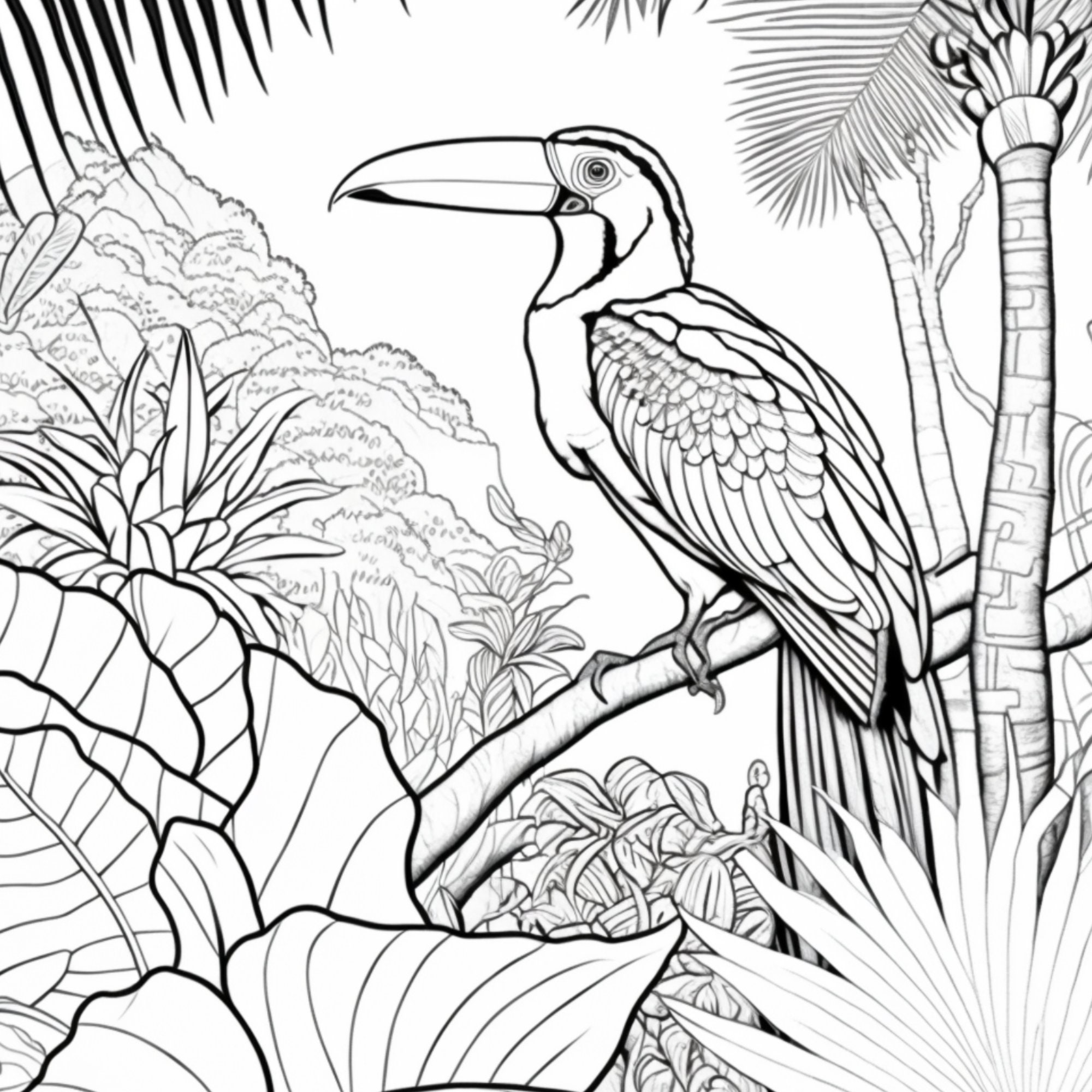10 Beautiful Birds Printable Coloring Pages, Coloring Sheets for Adults ...