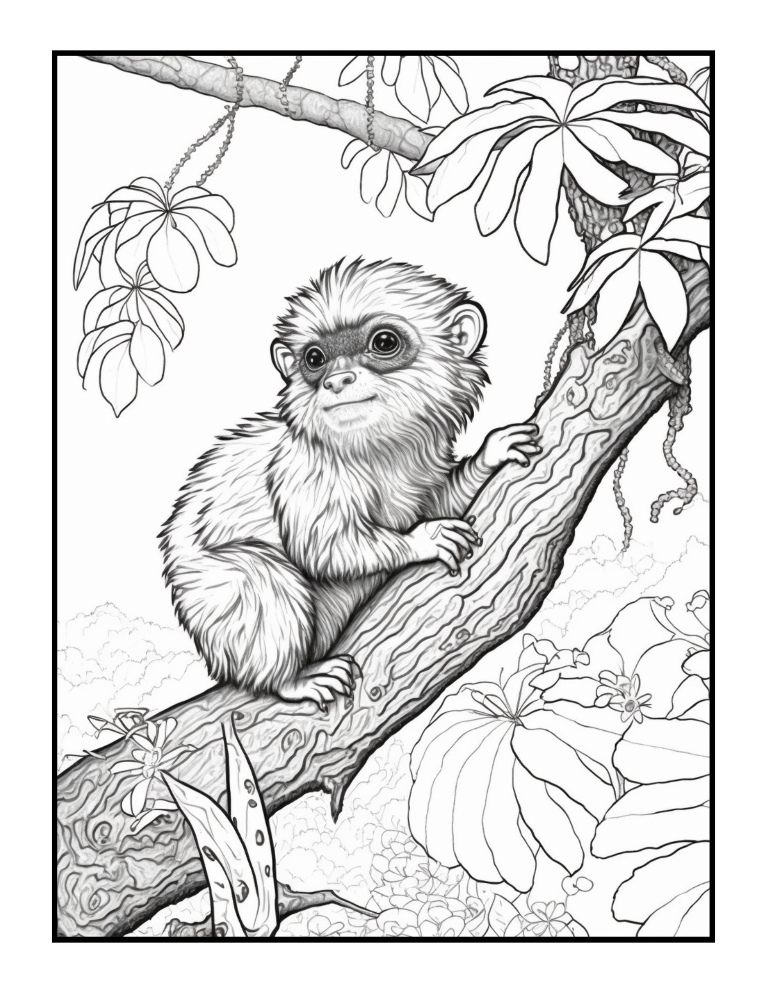 20 Cute Animals Printable Coloring Pages, Beautiful Animals Coloring ...