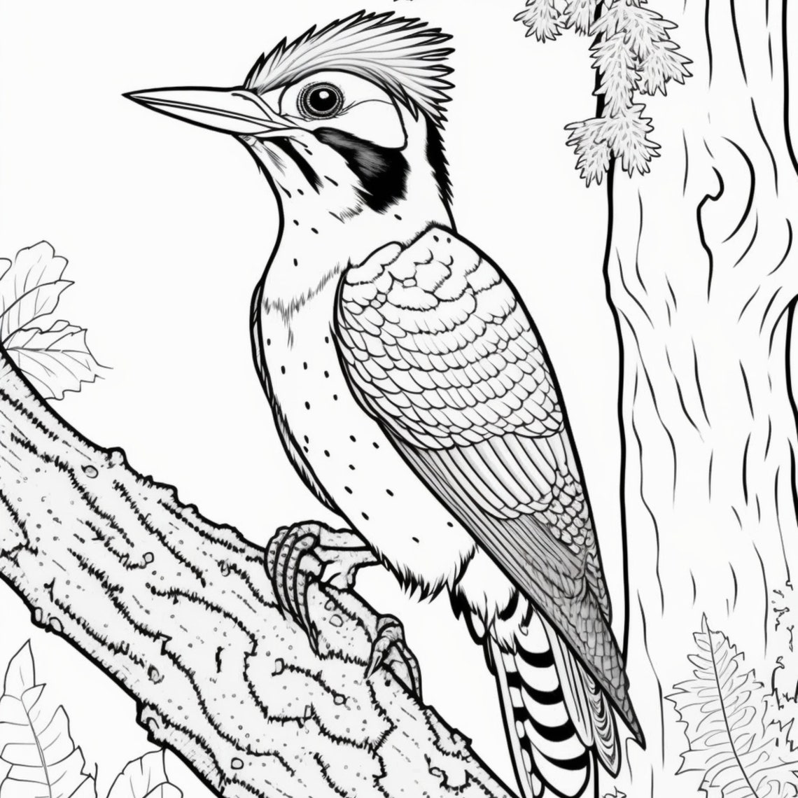6 Beautiful Birds Printable Coloring Pages Coloring (Download Now) - Etsy
