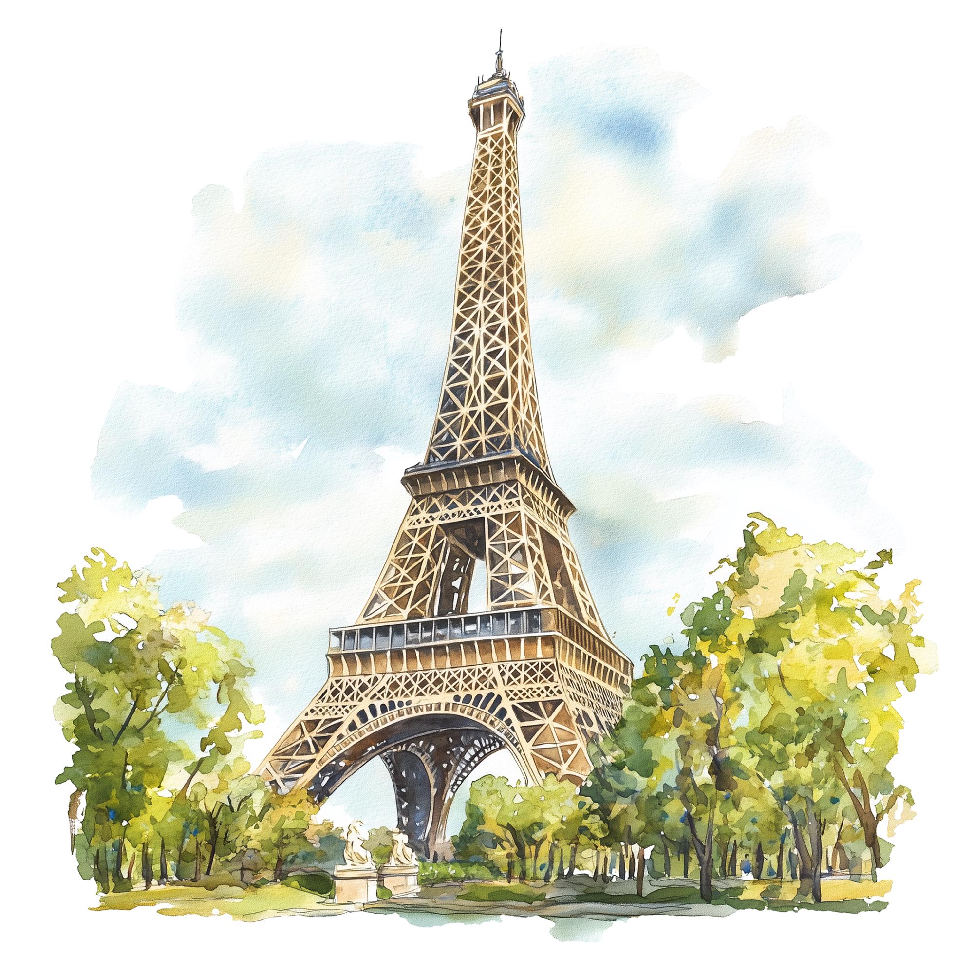 30 Watercolor World Landmarks Clipart Set, Iconic Monuments & Famous ...