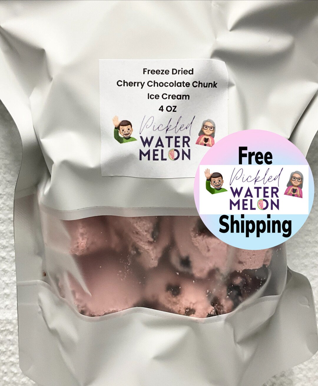 Freeze Dried Cherry Chocolate Chunk Ice Cream Pieces - Etsy