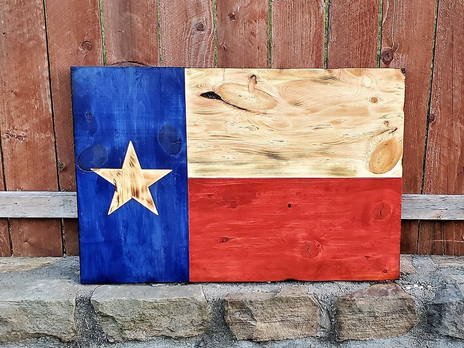 Rustic Wooden Texas Flag Lone Star State Texas Flag Wooden | Etsy