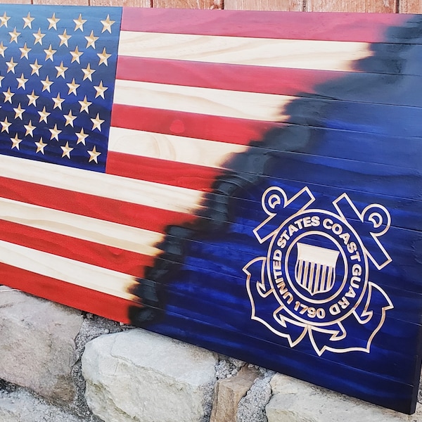 United States Coast Guard Flag - Etsy