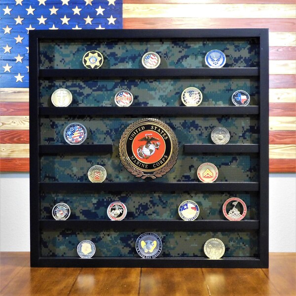 Usmc Retirement Coin Holder - Etsy